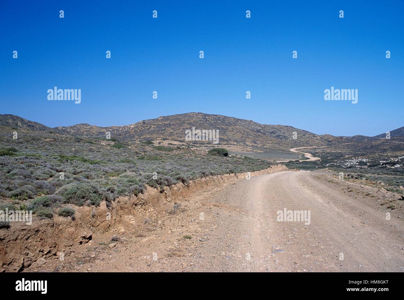 Dirt road, Kalamaki, Crete, Greece Stock Photo - Alamy
