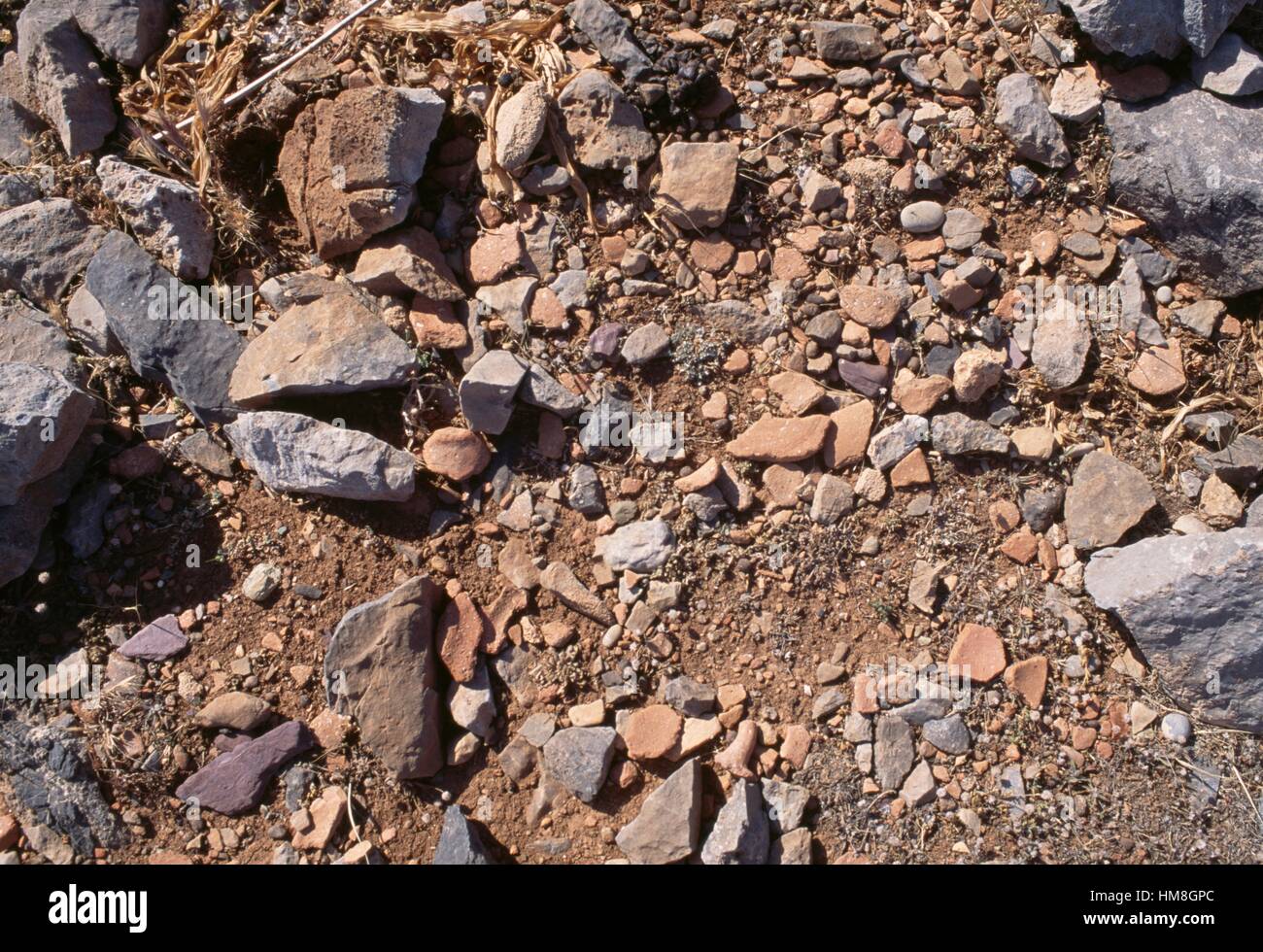 Stones, Petsofas Minoan peak sanctuary, Crete, Greece Stock Photo - Alamy