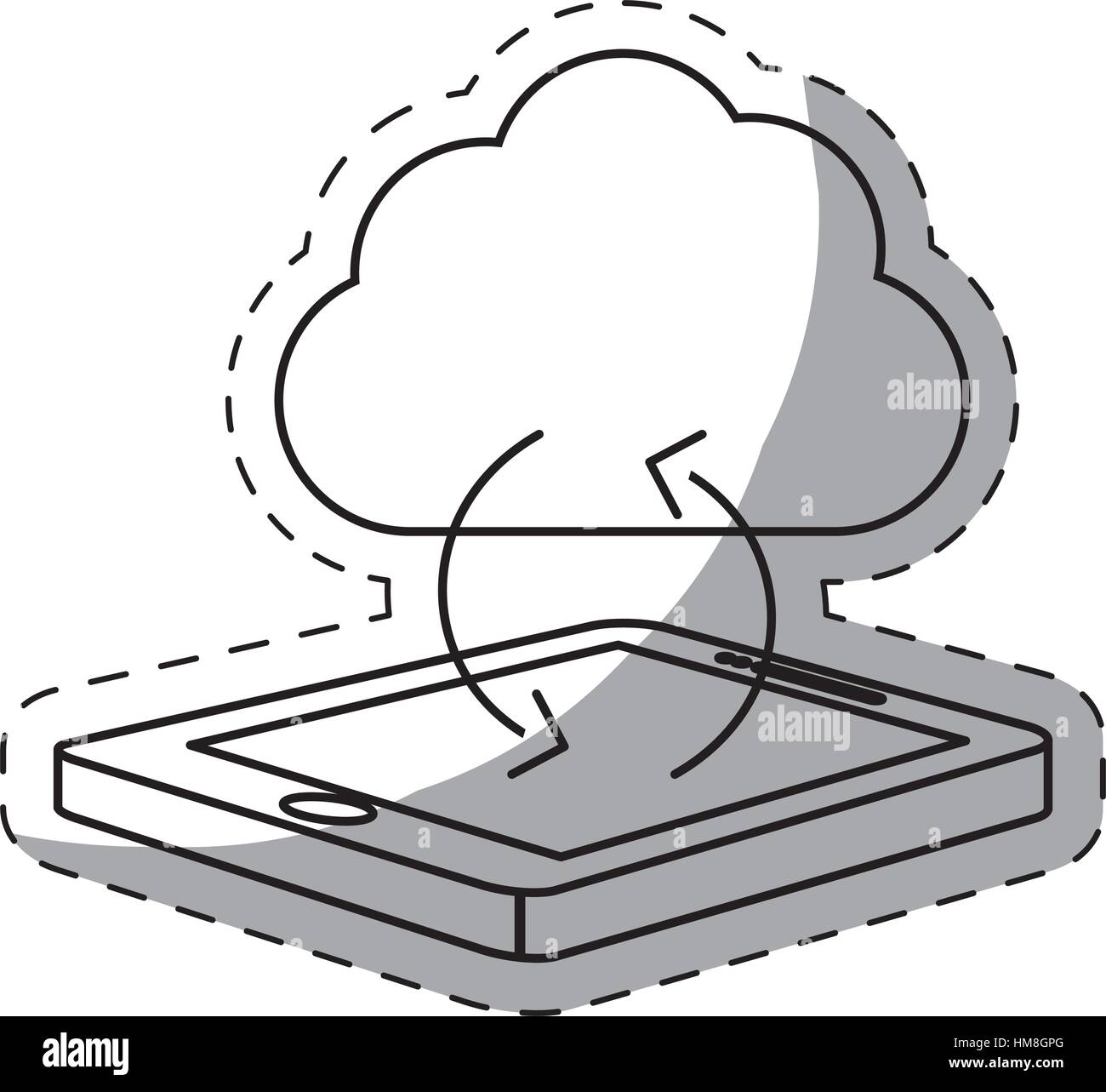 smartphone optimization and tuning data center icon, vector ...