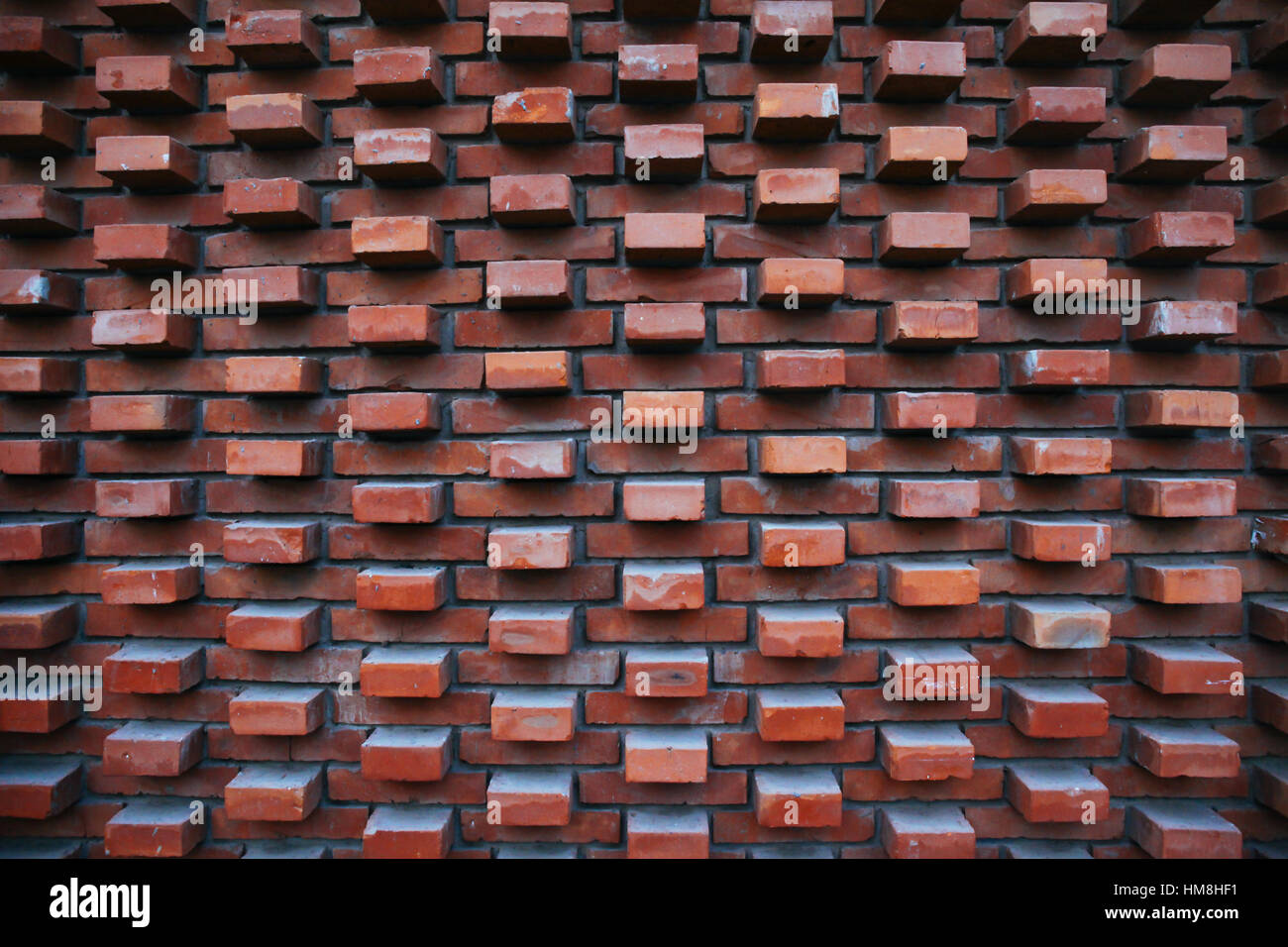 Pop up red brown brick wall texture background - architecture design ...