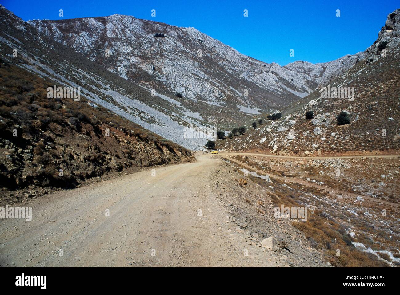 Dirt road, Mount Kophinas, Crete, Greece Stock Photo - Alamy