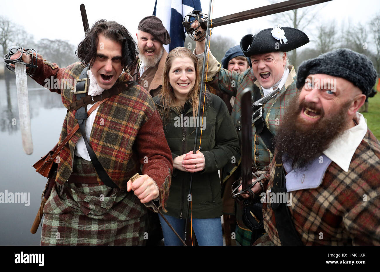Jo Stephenson with members of the Clanranald Trust after she officially ...