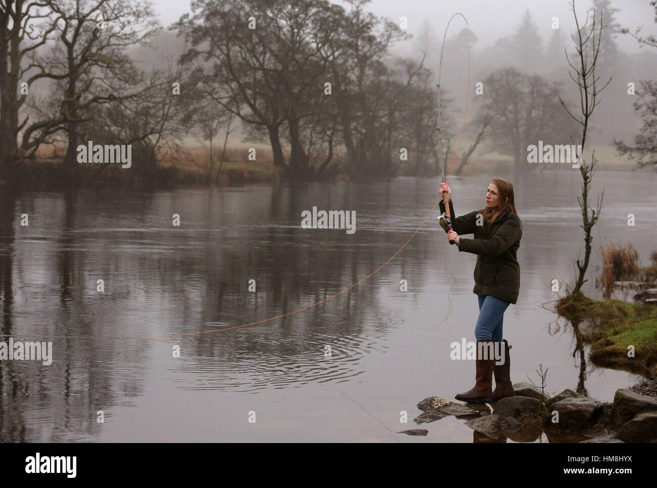 Jo Stephenson blesses the River Teith at Callander as she officially ...