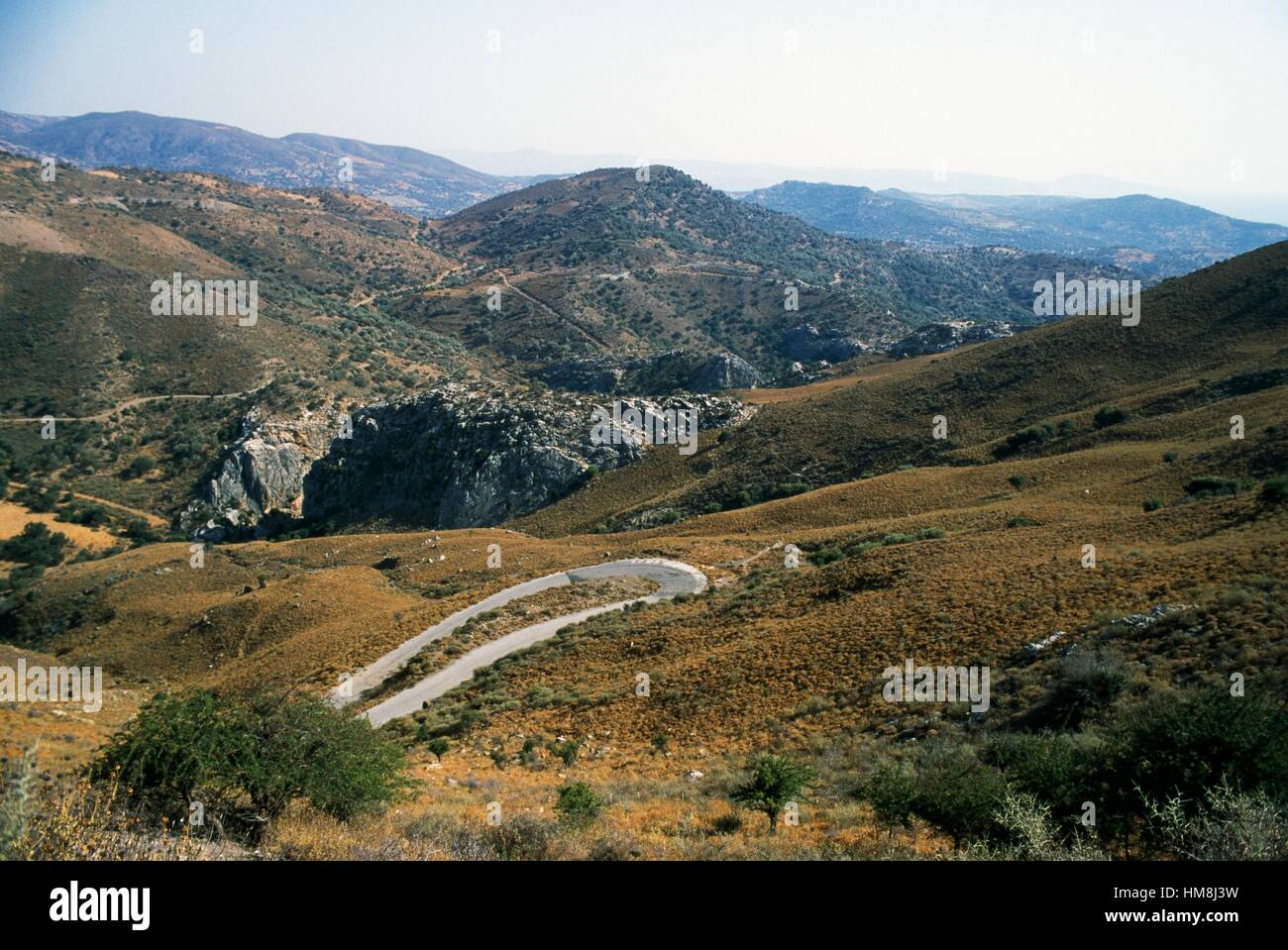 Landscape near the village of Hordaki, Mount Ida (Psiloritis), Crete ...