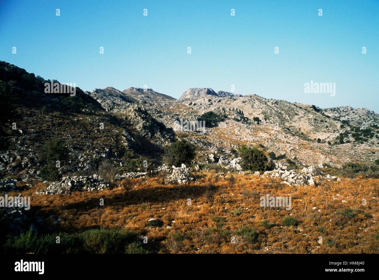Landscape near the village of Spili, Mount Ida (Psiloritis), Crete ...