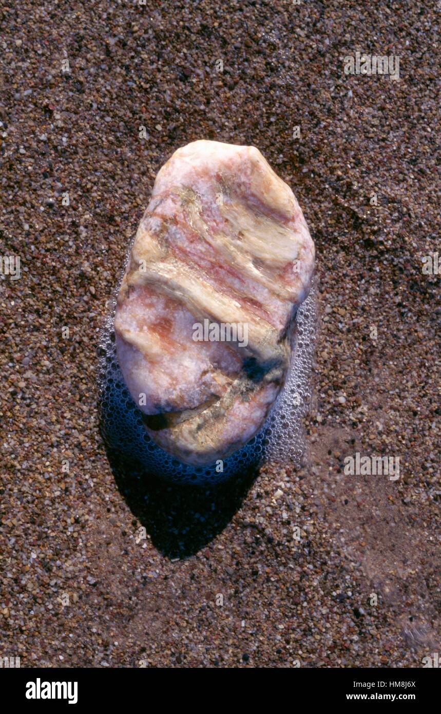 A stone on Itanos beach, Crete, Greece Stock Photo - Alamy