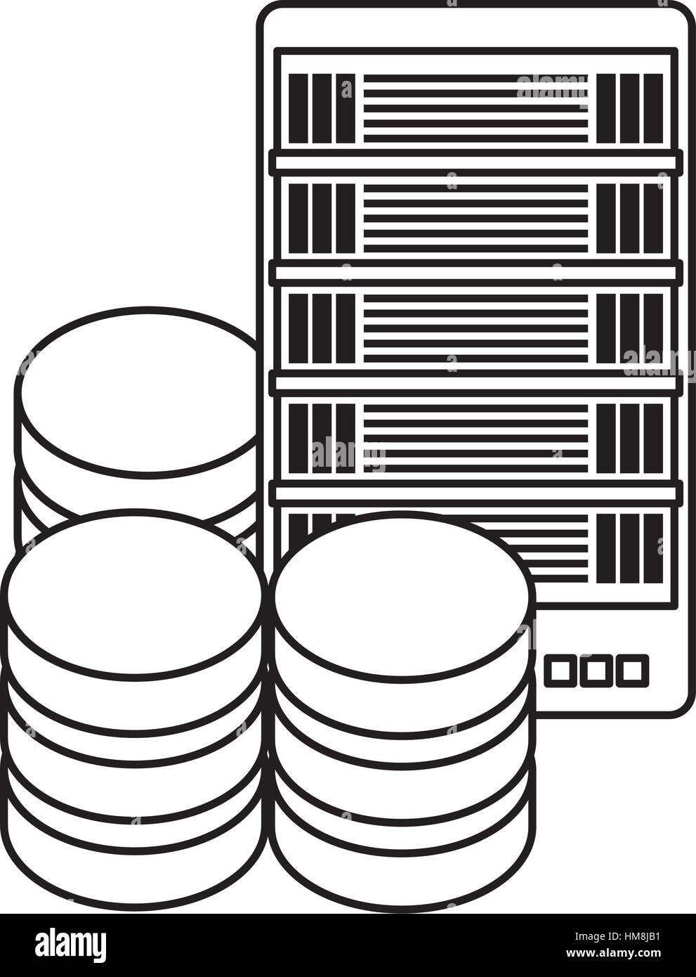 Database optimization server banner icon hi-res stock photography and ...