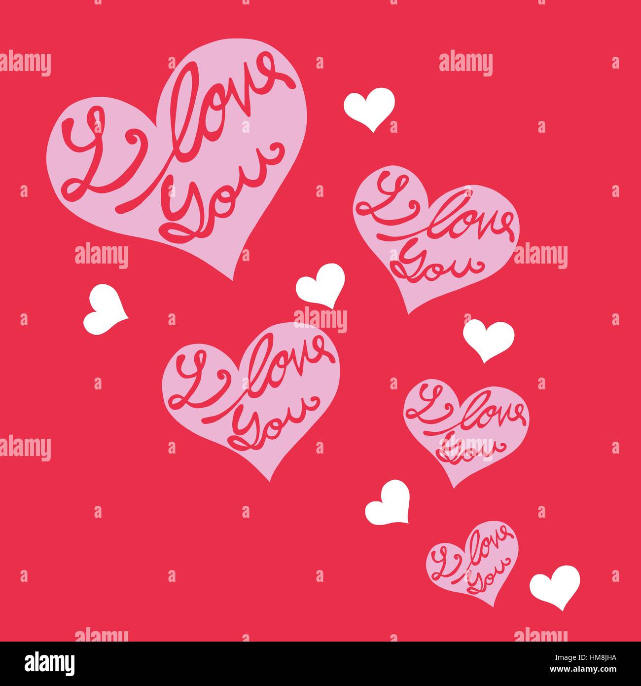 Hearts background many sweet Stock Vector Images - Alamy