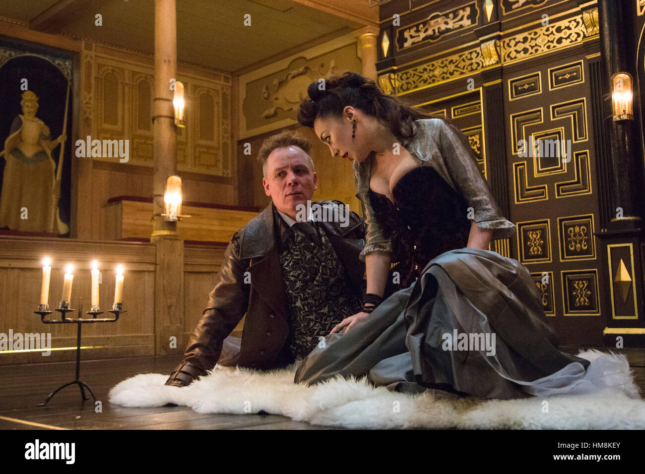 London, UK. 31 January 2017. Jamie Ballard (Brachiano), Kate Stanley ...