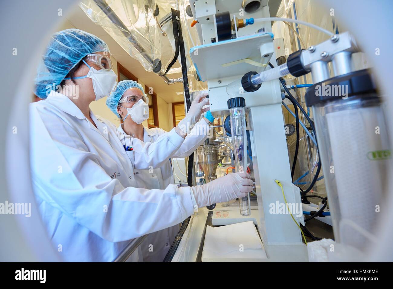 Spray Dryer. Hood. Pharmaceutical Development Laboratory. Pre ...