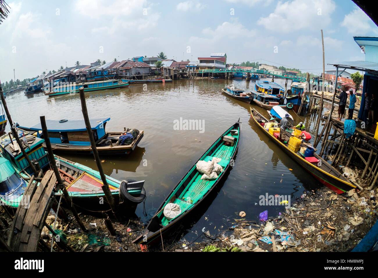 Kakap Fishing Village, West Kalimantan, Indonesia Stock Photo - Alamy