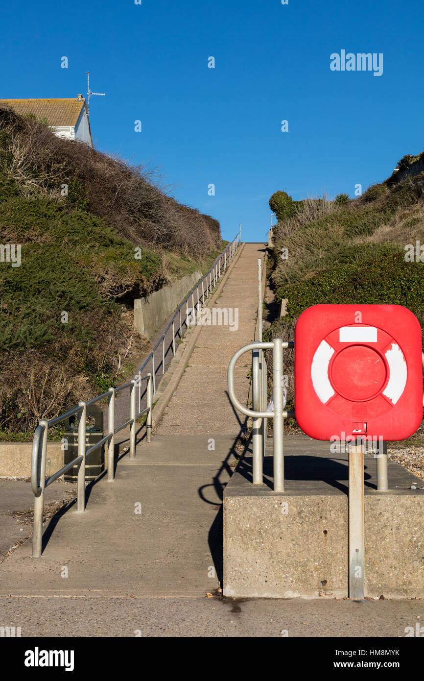 Beach railings ramp hi-res stock photography and images - Alamy