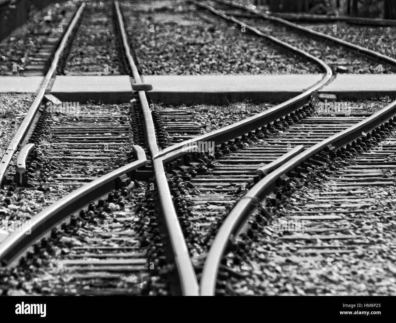 Intersection point Black and White Stock Photos & Images - Alamy