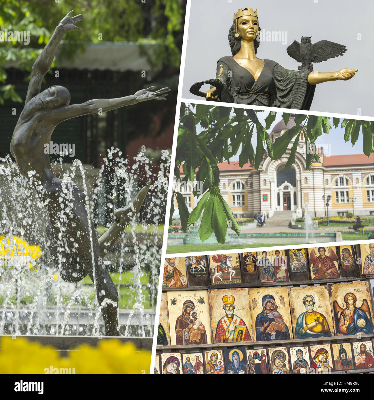 Collage of Most Beautiful and Breathtaking Places in Sofia - Bulgaria ...