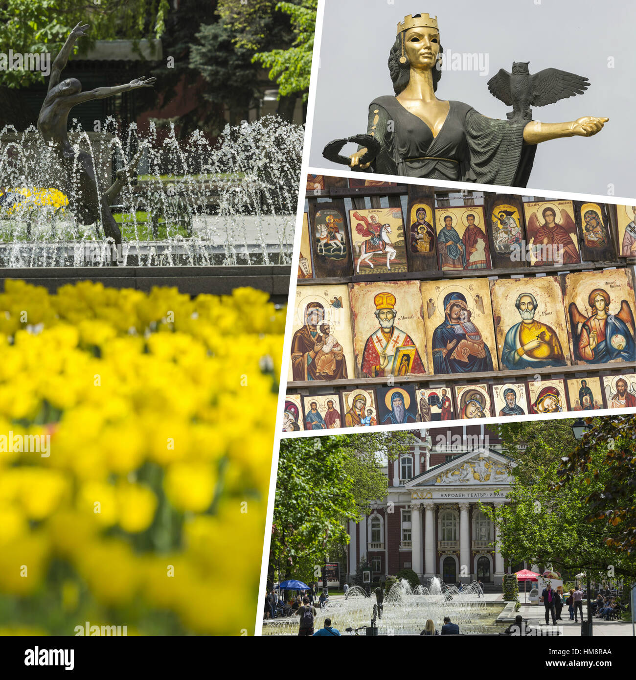 Collage of Most Beautiful and Breathtaking Places in Sofia - Bulgaria ...