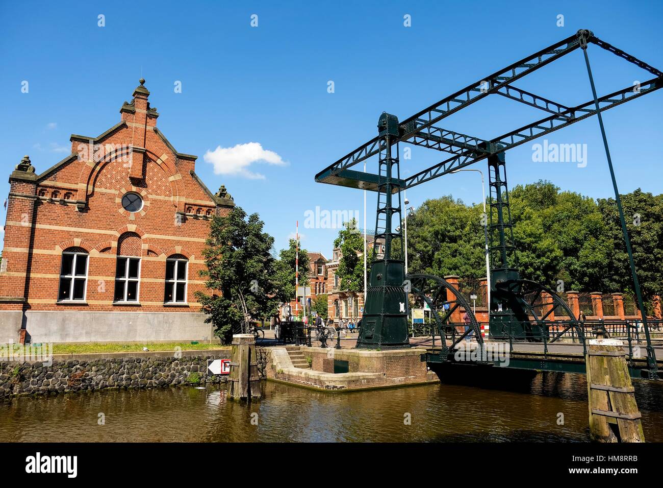 Bridge at the Westerpark in Amsterdam, the Netherlands, Europe Stock ...