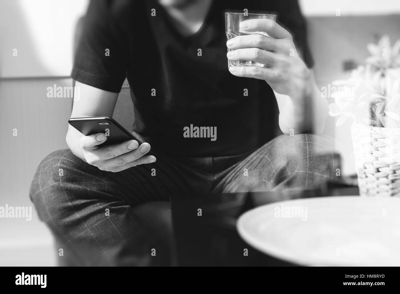 Water glass icon in Black and White Stock Photos & Images - Alamy