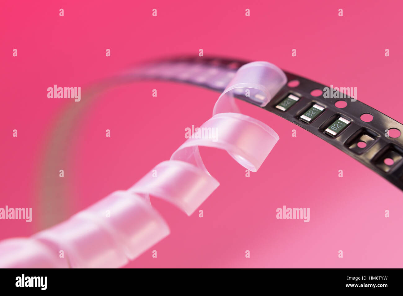 SMD resistors on a tape Stock Photo - Alamy