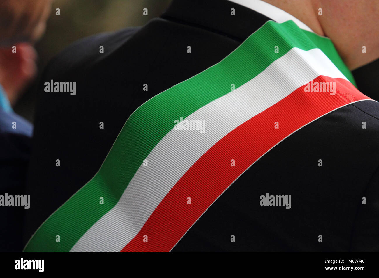 italian tricolor major Stock Photo - Alamy