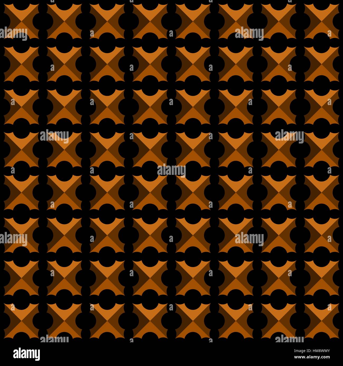 Futuristic pattern of square rivets / cross shapes - seamless editable repeating vector ...