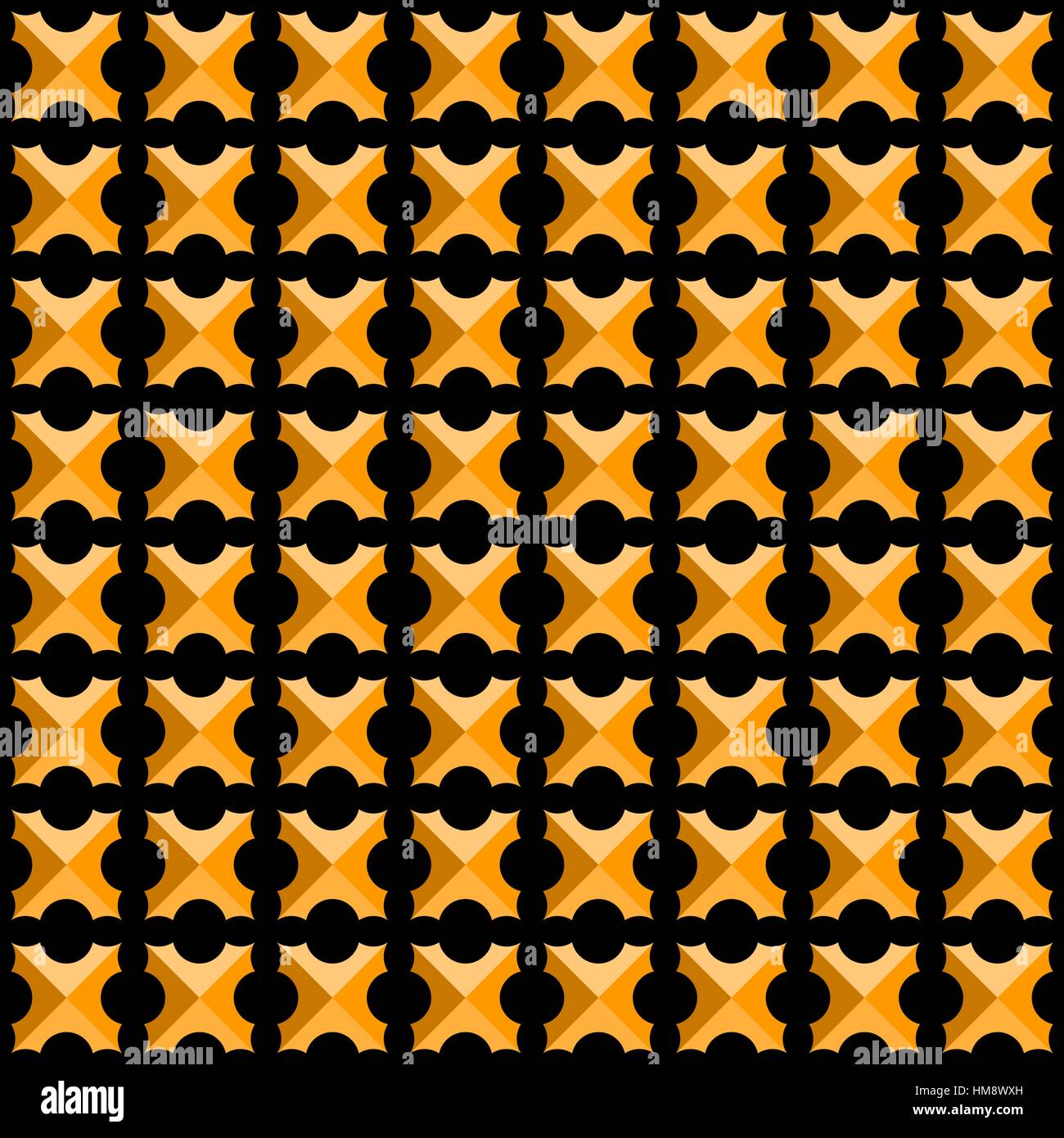 Futuristic pattern of square rivets / cross shapes - seamless editable repeating vector ...