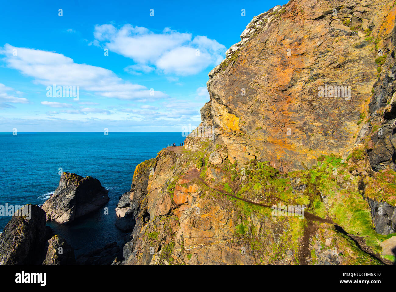 The precipitous path, just to the north of the Crowns Engine Houses at ...