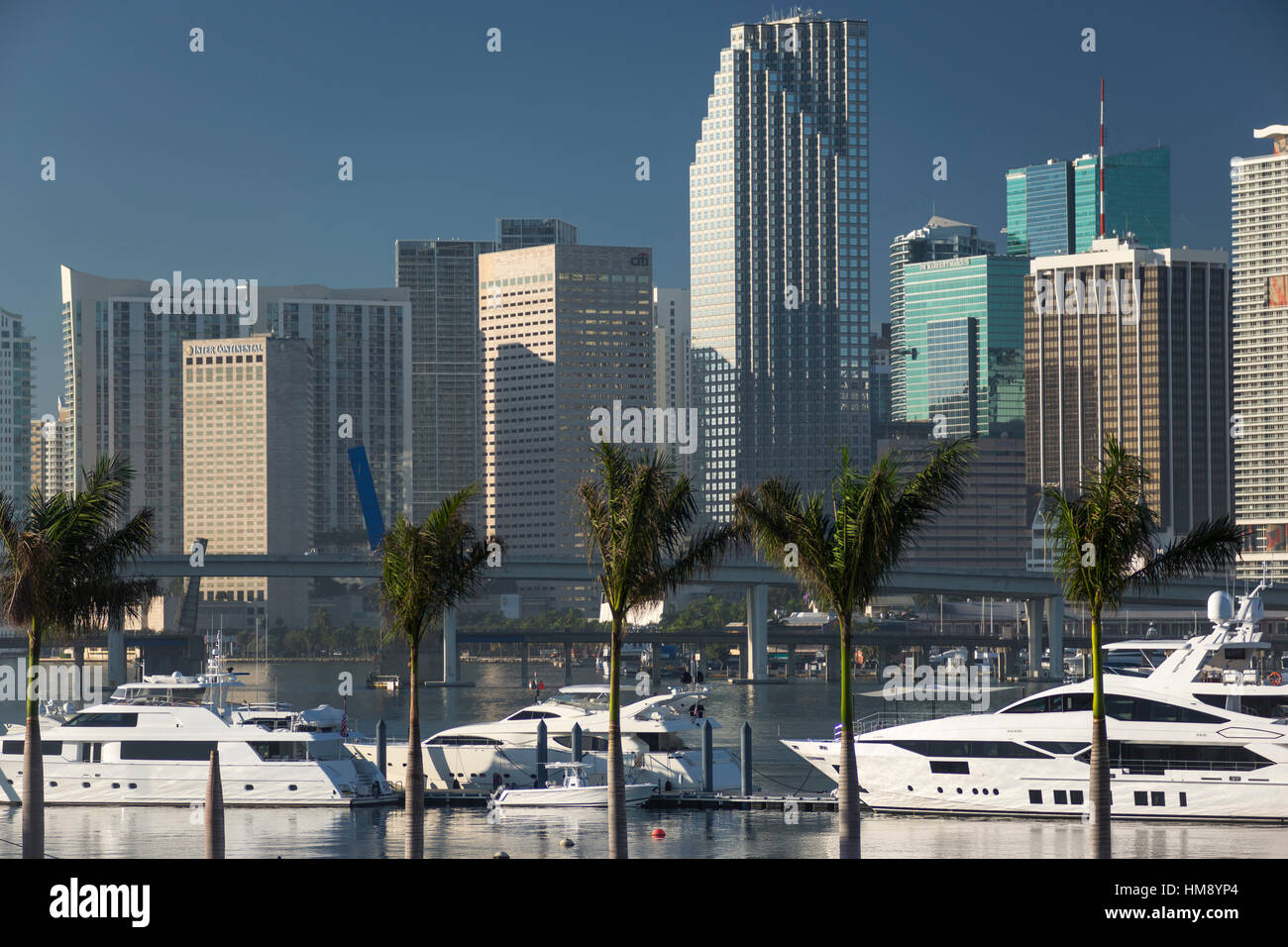 SUPERYATCHS MOORED AT ISLAND GARDENS MARINA WATSON ISLAND DOWNTOWN ...
