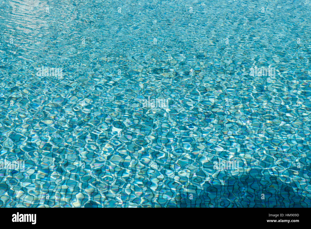 Blurred abstract background of swimming pool.The ripples wave on the ...