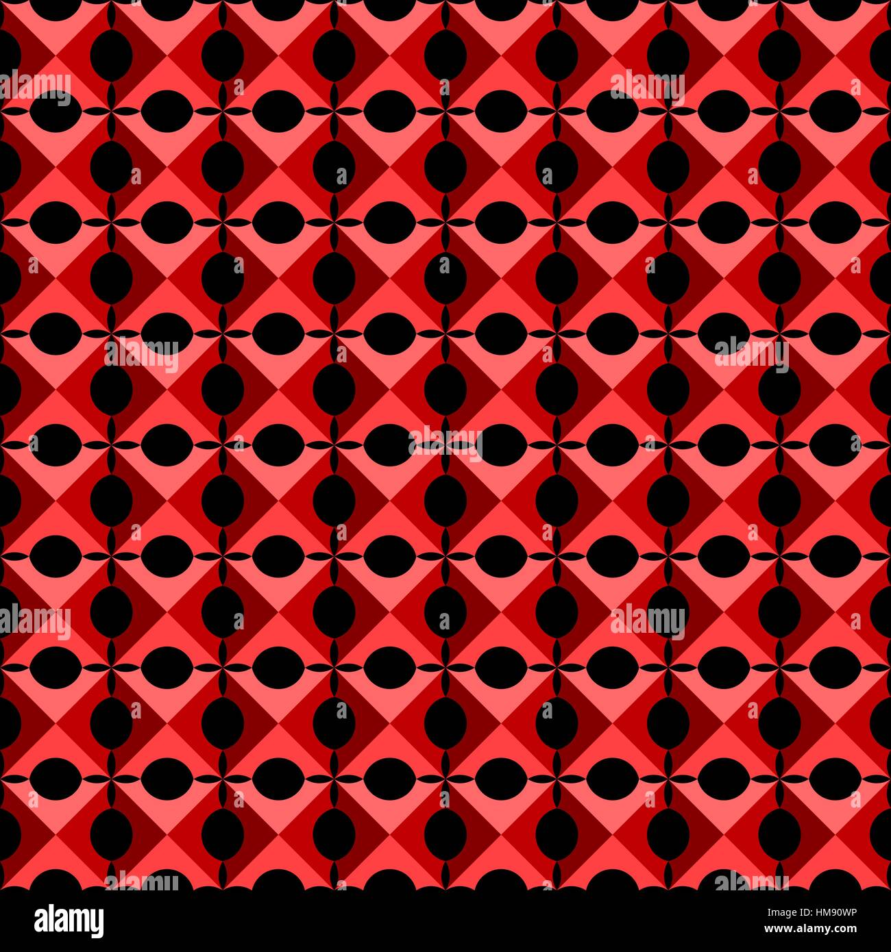 Futuristic pattern of square rivets / cross shapes - seamless editable repeating vector ...