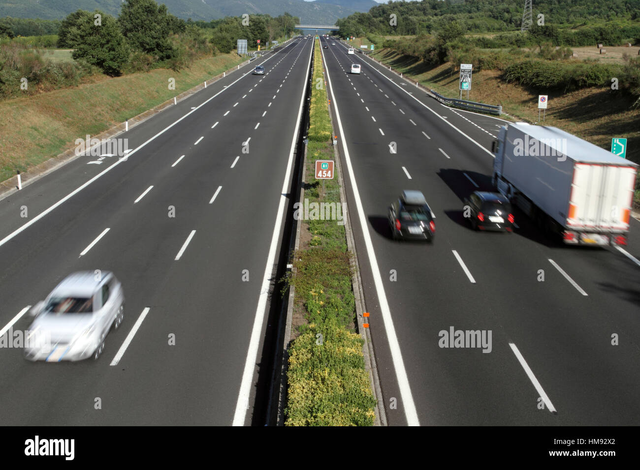 Trucks in transit hi-res stock photography and images - Alamy