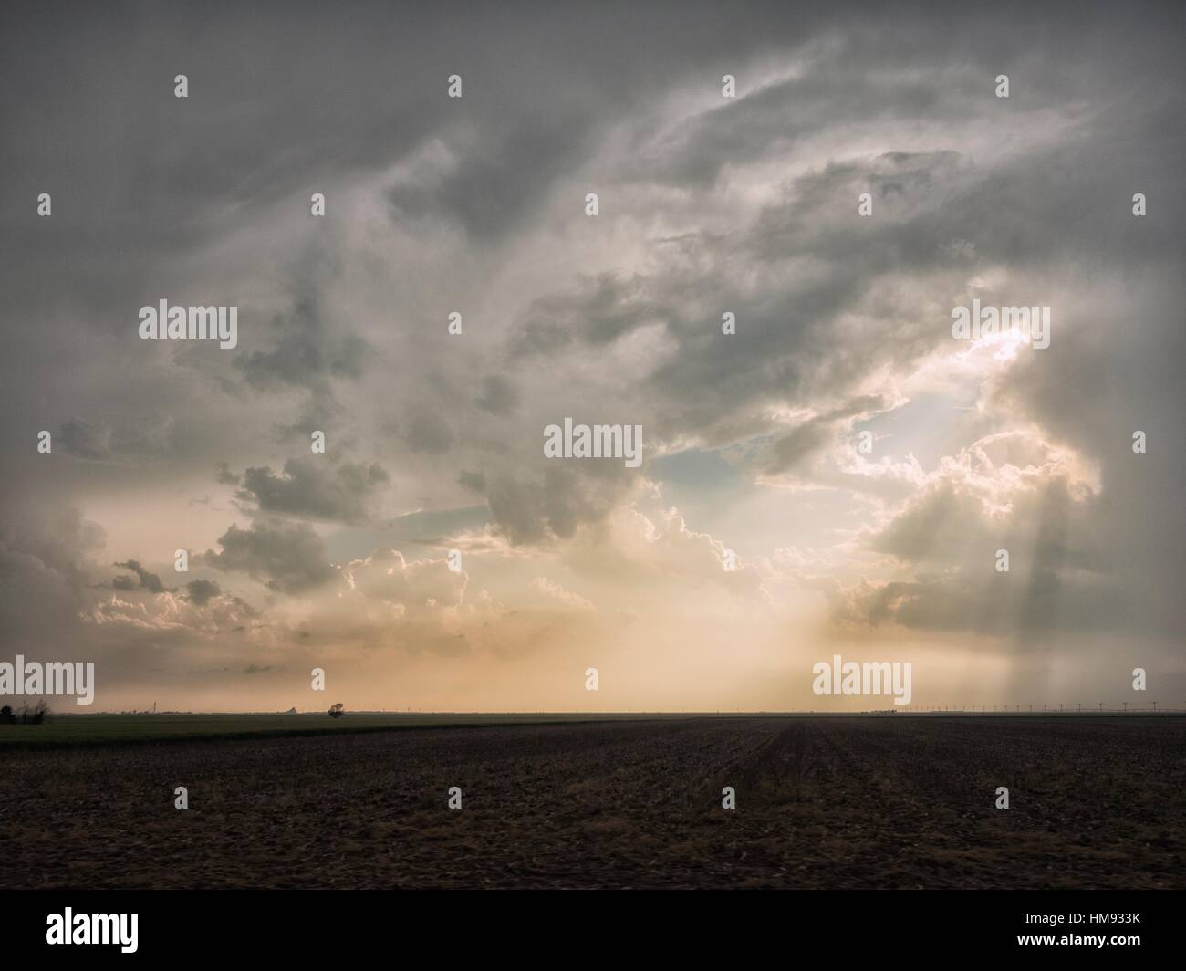Severe Storms Over Kansas Stock Photo - Alamy