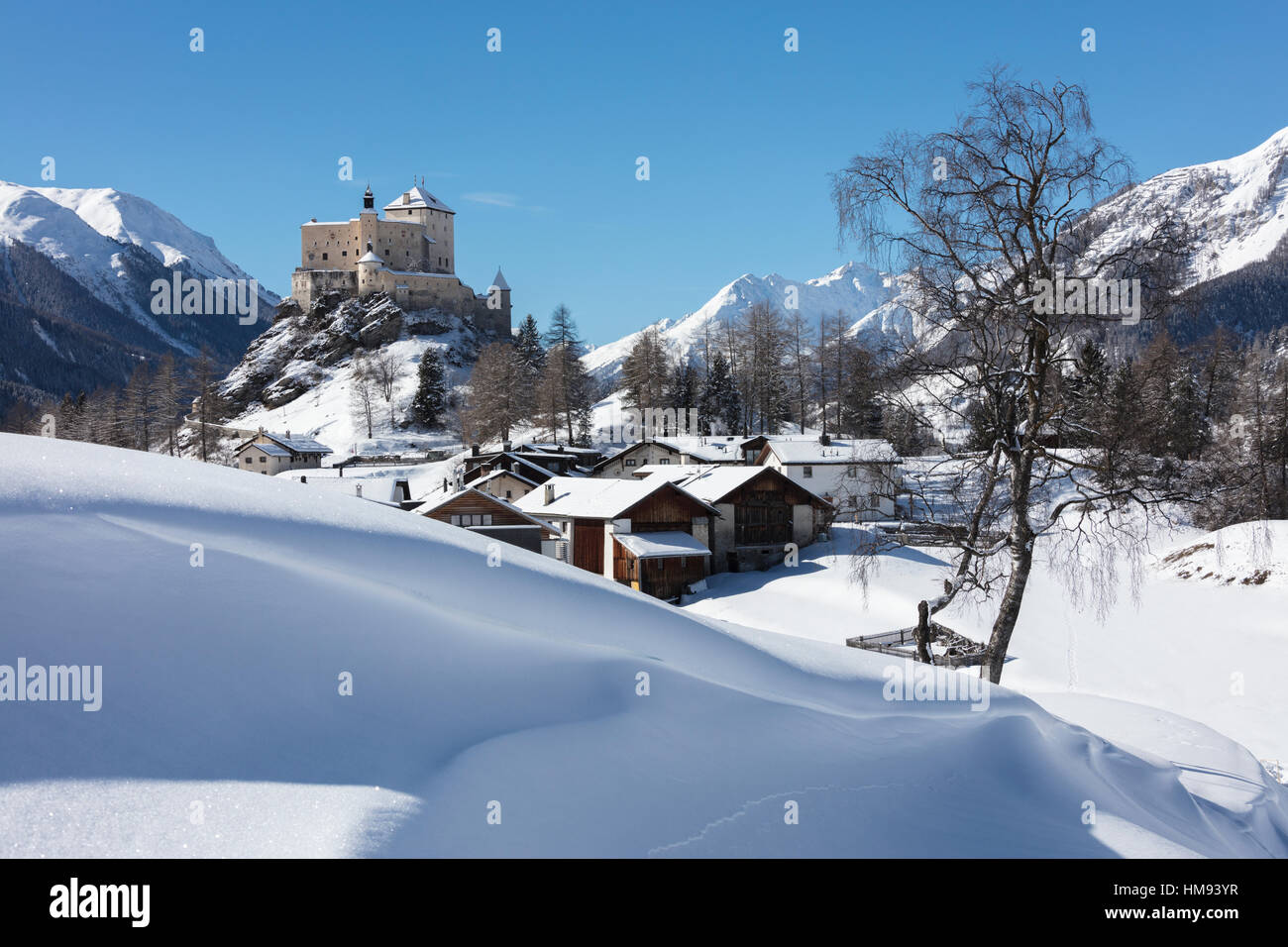 Switzerland tarasp castle hi-res stock photography and images - Alamy