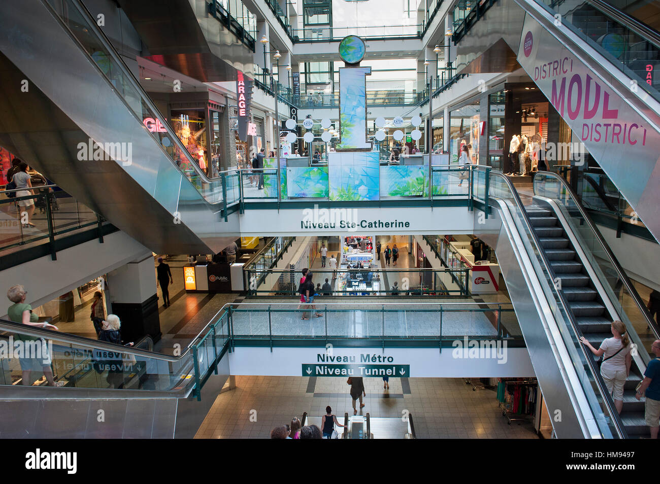 Canada. Province of Quebec, Montreal. The city center. Rue Sainte ...