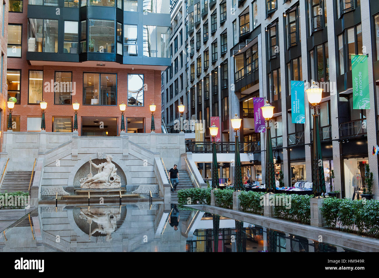 Canada. Province of Quebec, Montreal. The international district. Place ...
