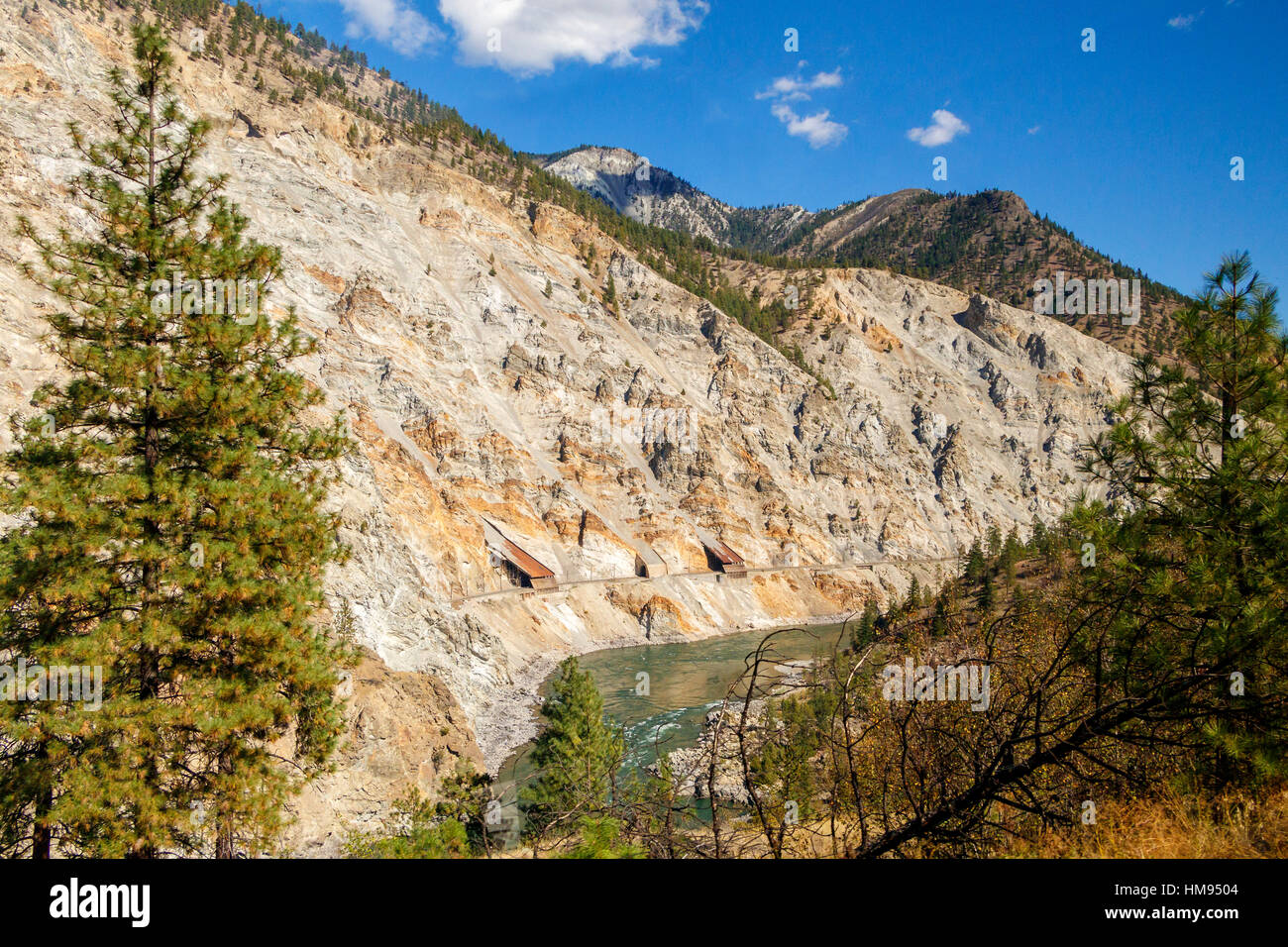 The rugged and mountainous landscape of British Columbia from the ...