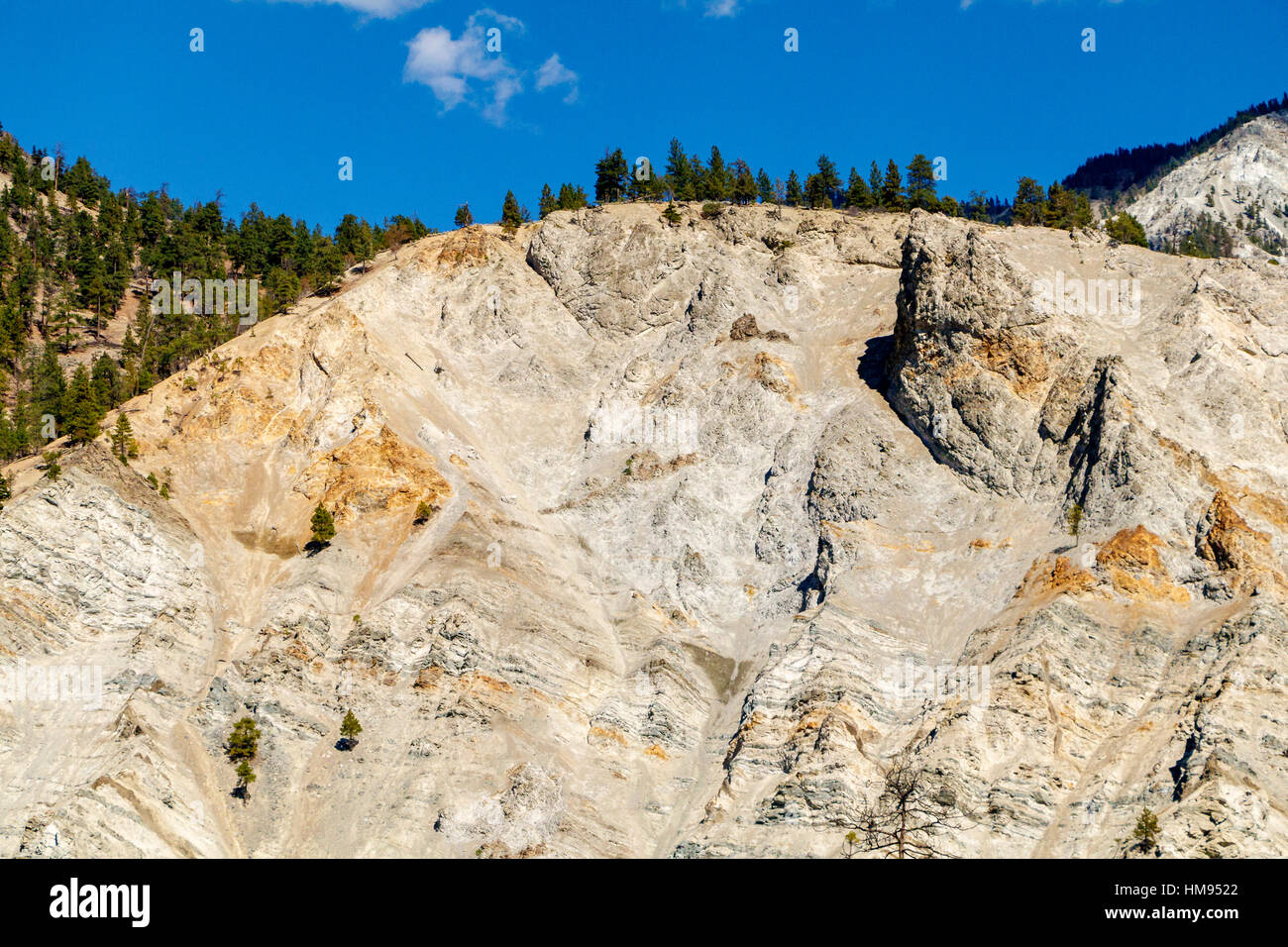 The rugged and mountainous landscape of British Columbia from the ...