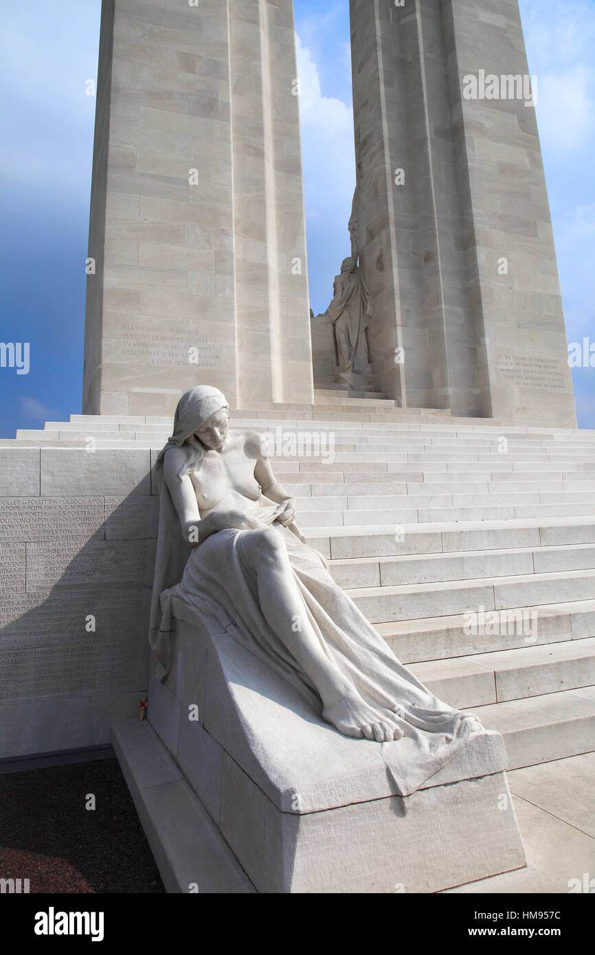 France, Northern France, Vimy, World War I memorial Stock Photo - Alamy