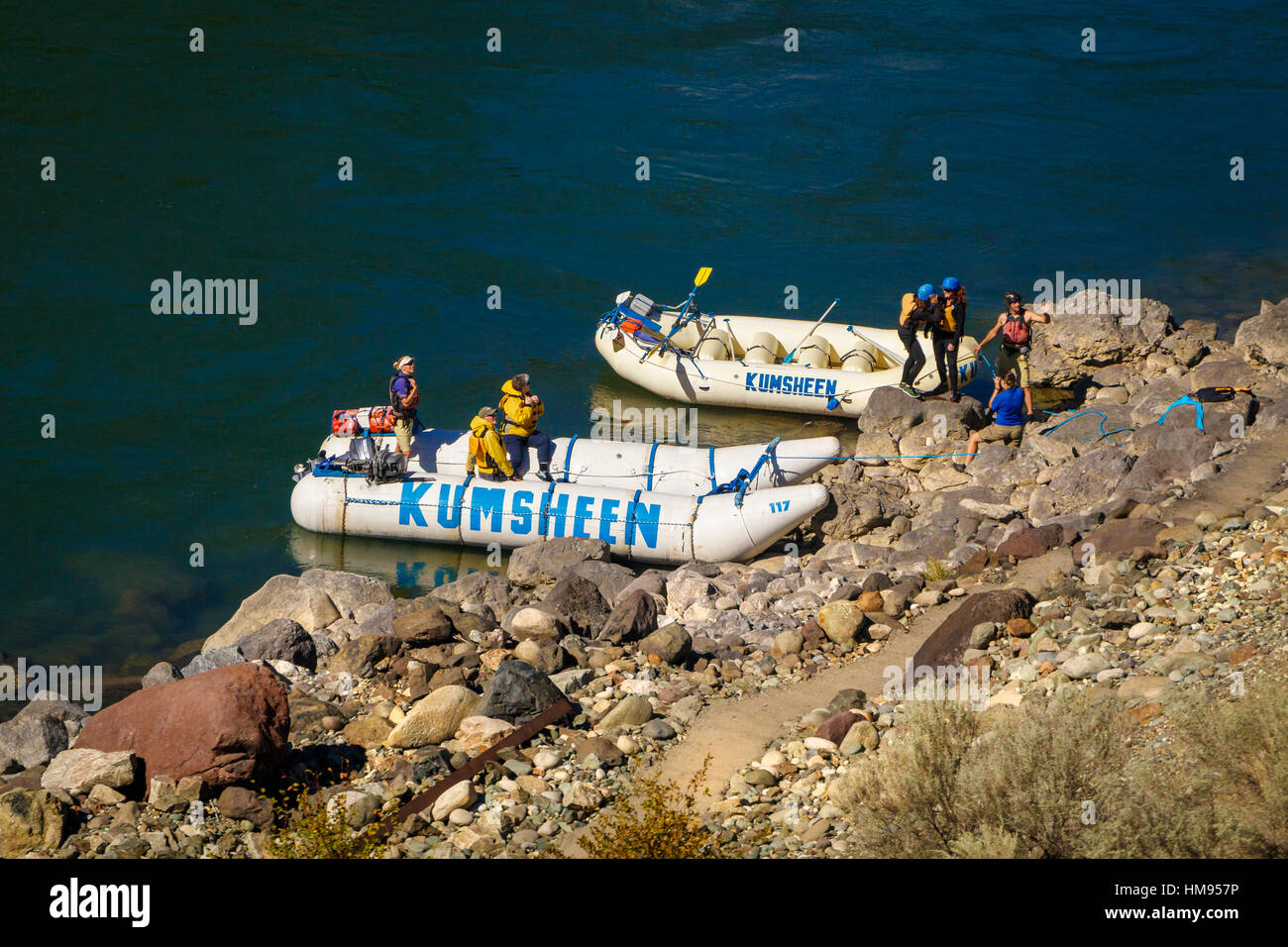 Semi-rigid inflatables from the Kumsheen Rafting Resort at Lytton in ...