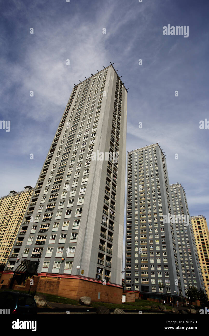 Red Road flats Glasgow Stock Photo - Alamy