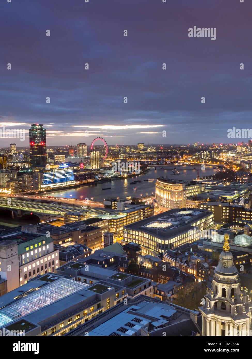 Cityscape from St. Paul's, London, England, United Kingdom Stock Photo ...