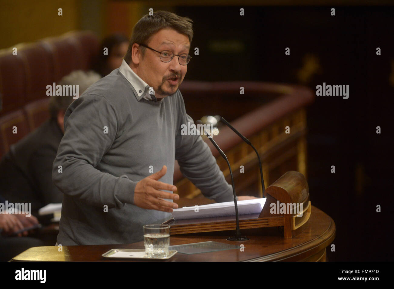 Politican Xavier Domenech during the first plenary session of the ...