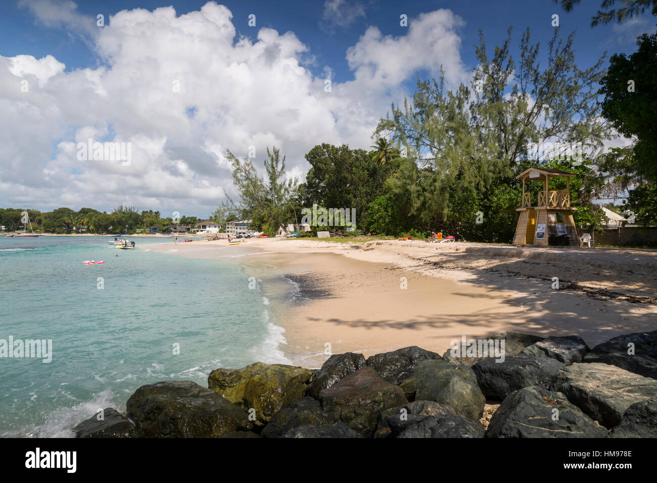 Beach, Holetown, St. James, Barbados, West Indies, Caribbean, Central ...