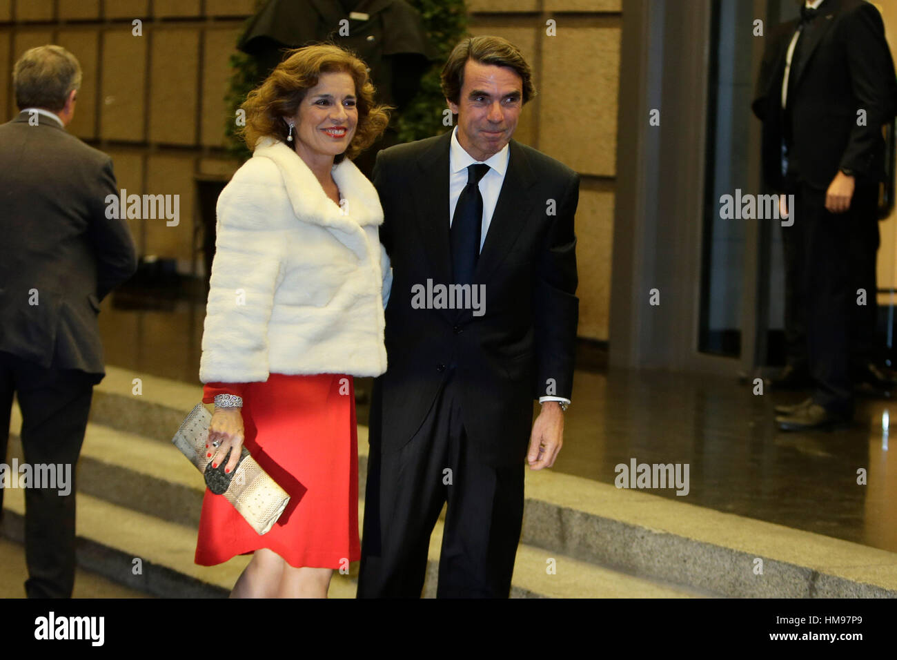 Former Goverment President Jose Maria Aznar and wife Ana Botella attend ...