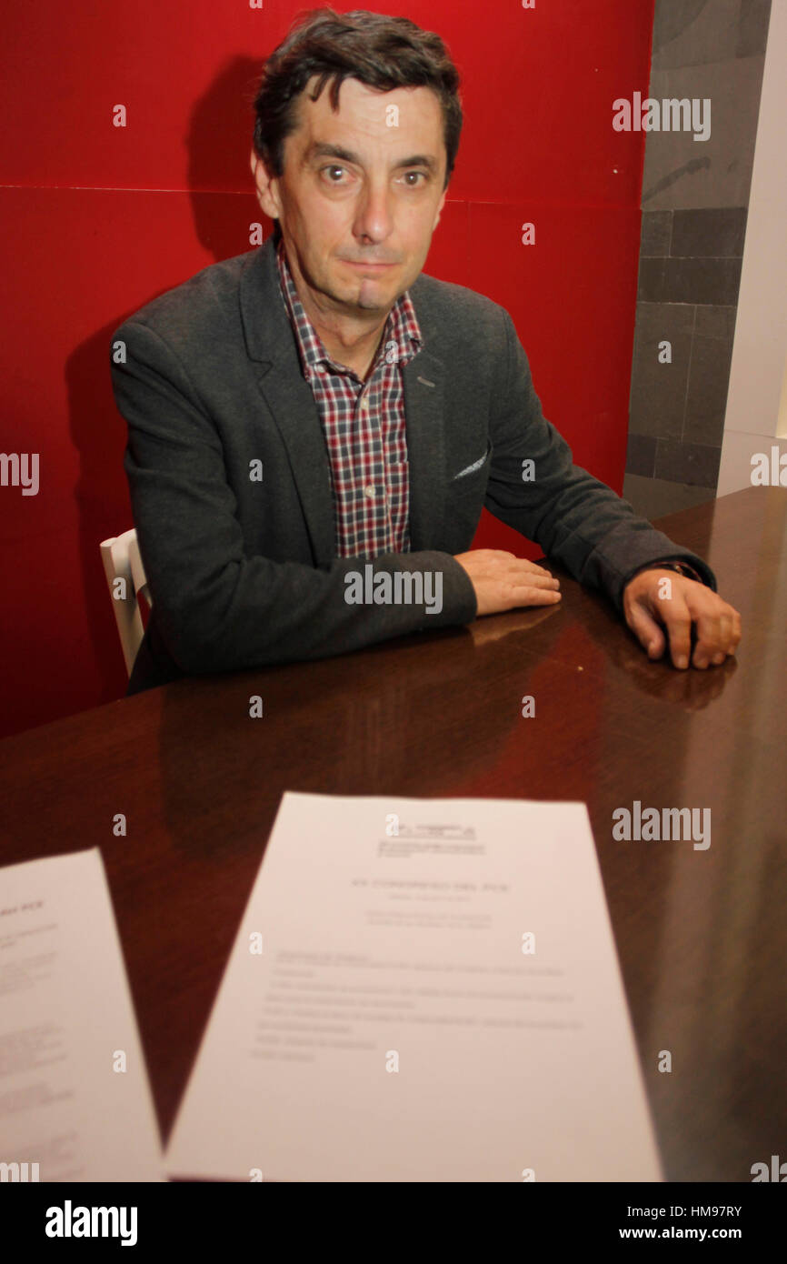 Secretary general of the Spanish Communist Party, Jose Luis Centella ...