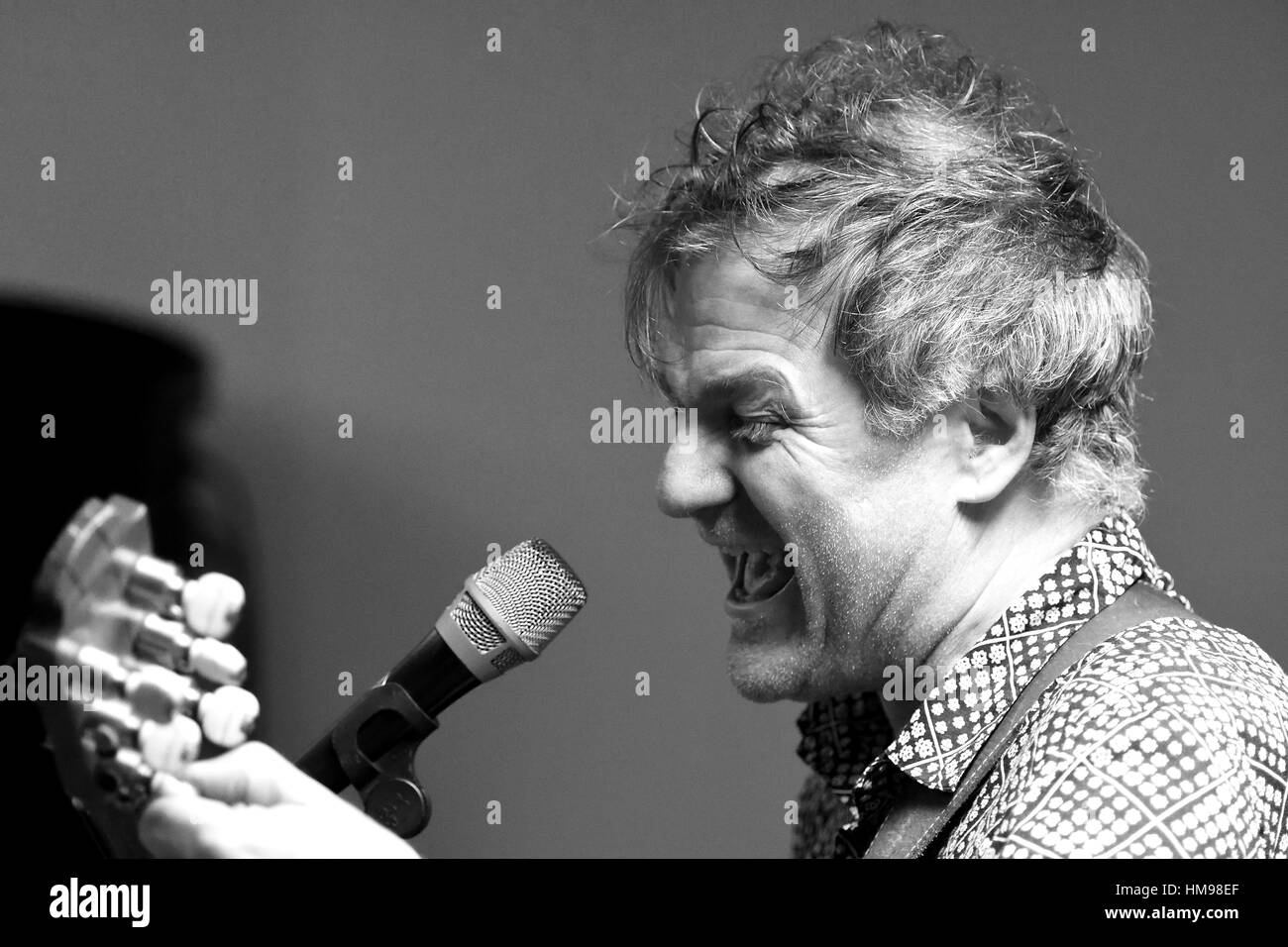 Singer not the song Black and White Stock Photos & Images - Alamy