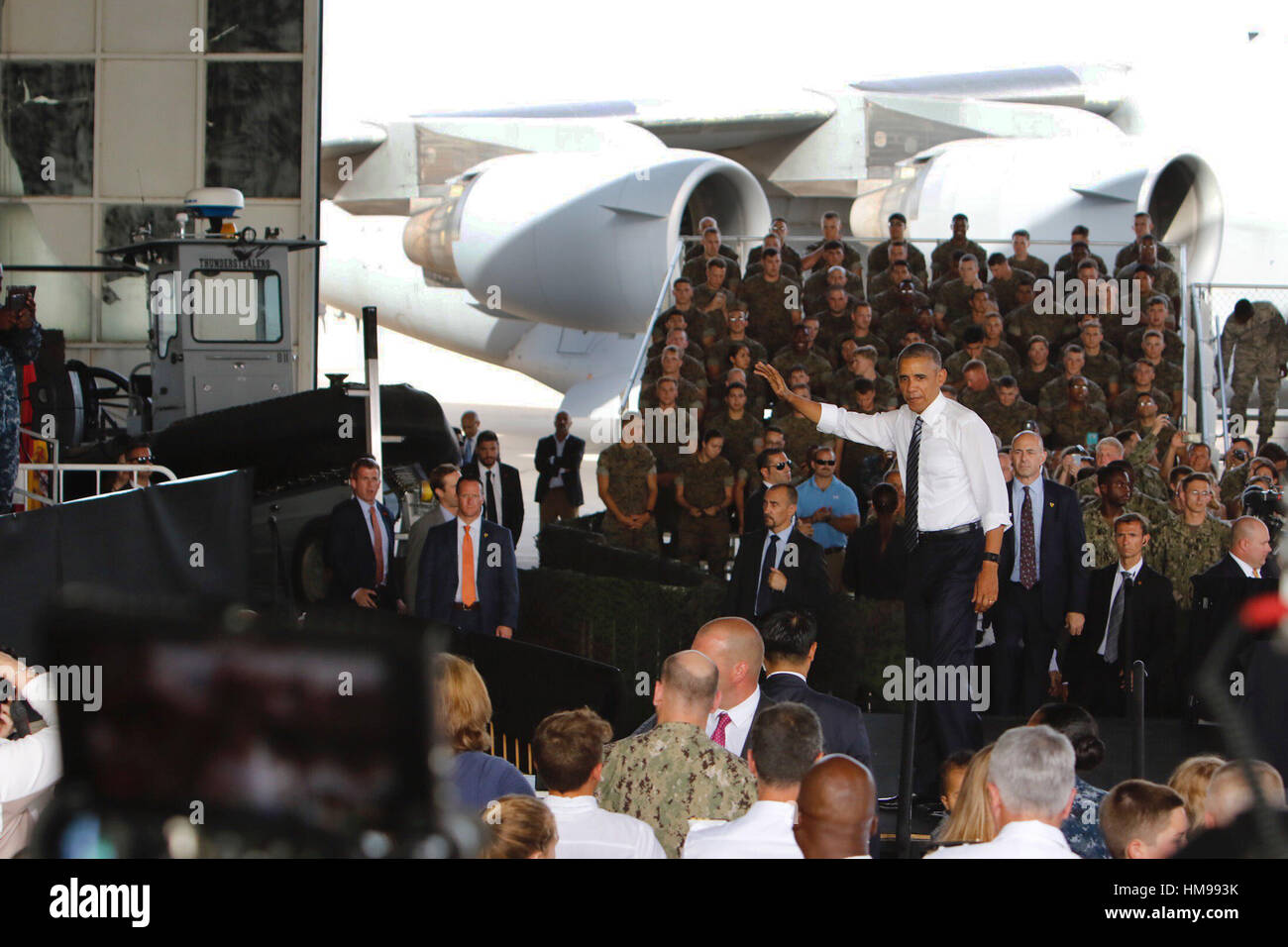 U.S. President Barack Obama during a visit to Naval Station Rota, in ...