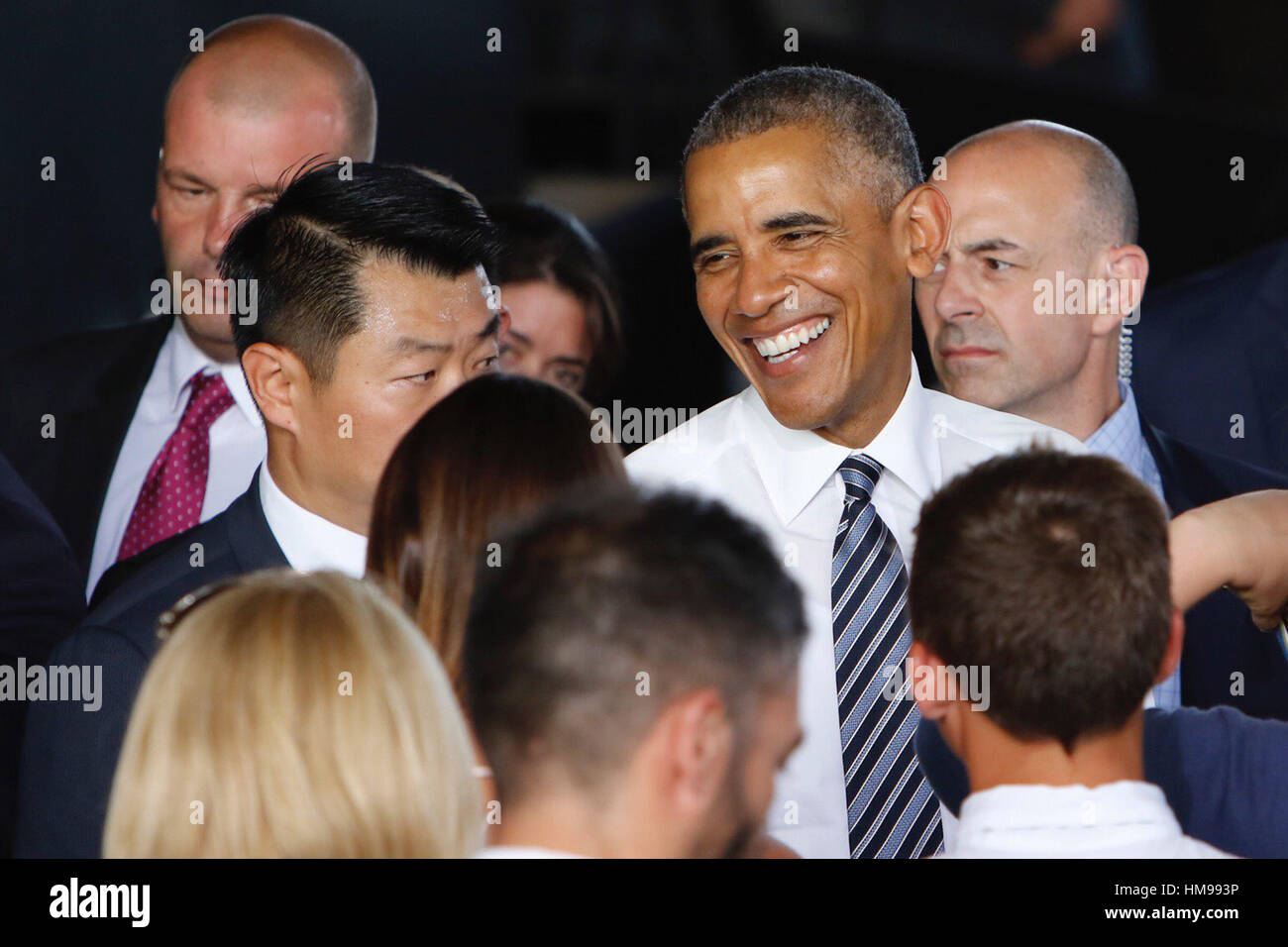 U.S. President Barack Obama during a visit to Naval Station Rota, in ...