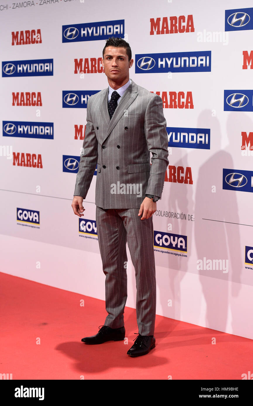 Soccer player Cristiano Ronaldo during the Marca Awards in Madrid on ...