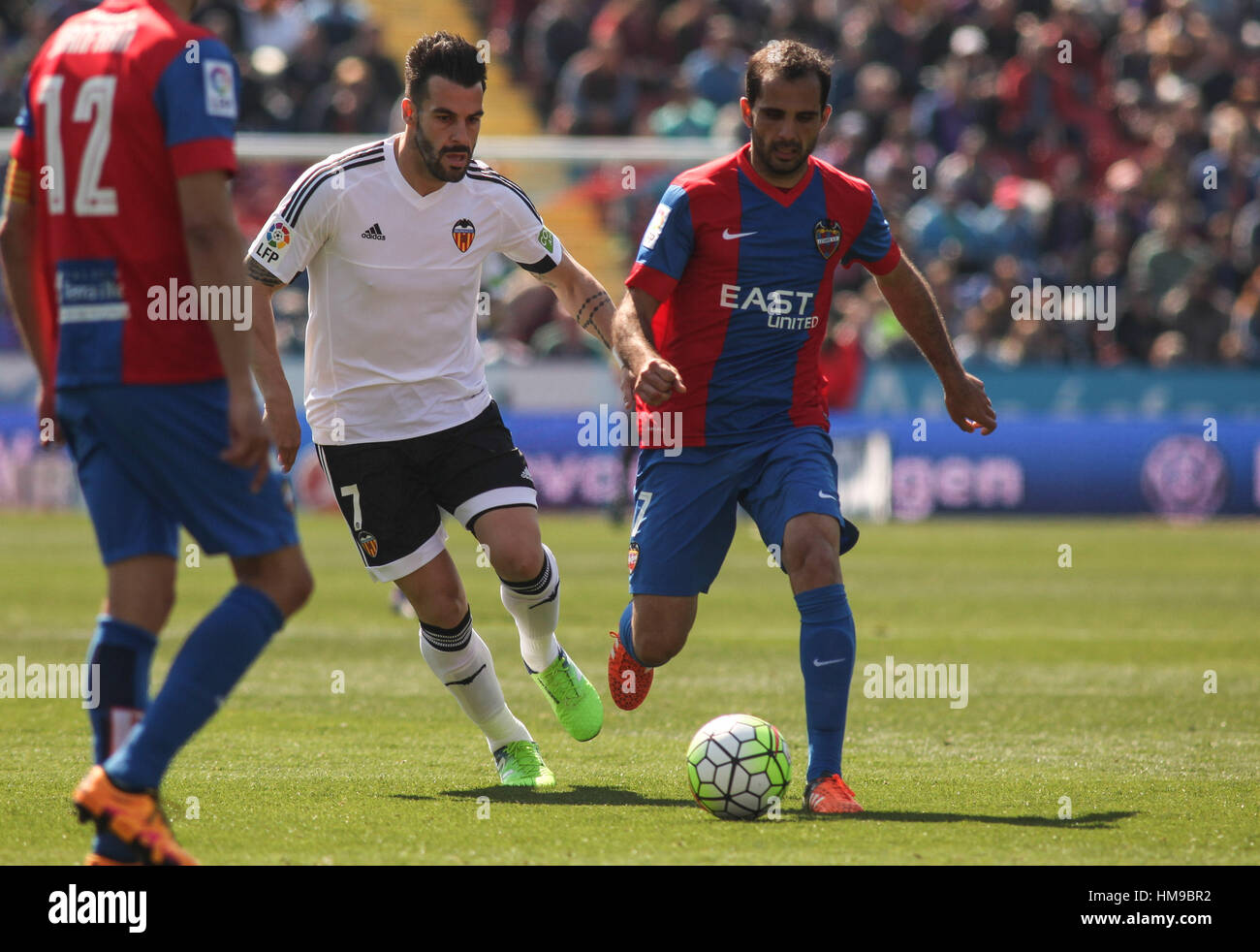 Soccer player Alvaro Negredo during a Spanish La Liga soccer match ...