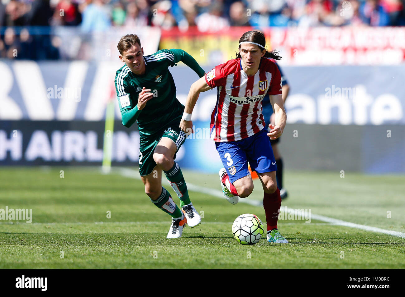Filipe Luis Kasmirski (3) Atletico de Madrid's player. Francisco ...